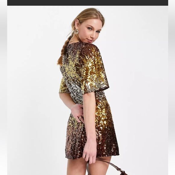 French Connection | Dresses | French Connection Estari Ombre Sequin ...